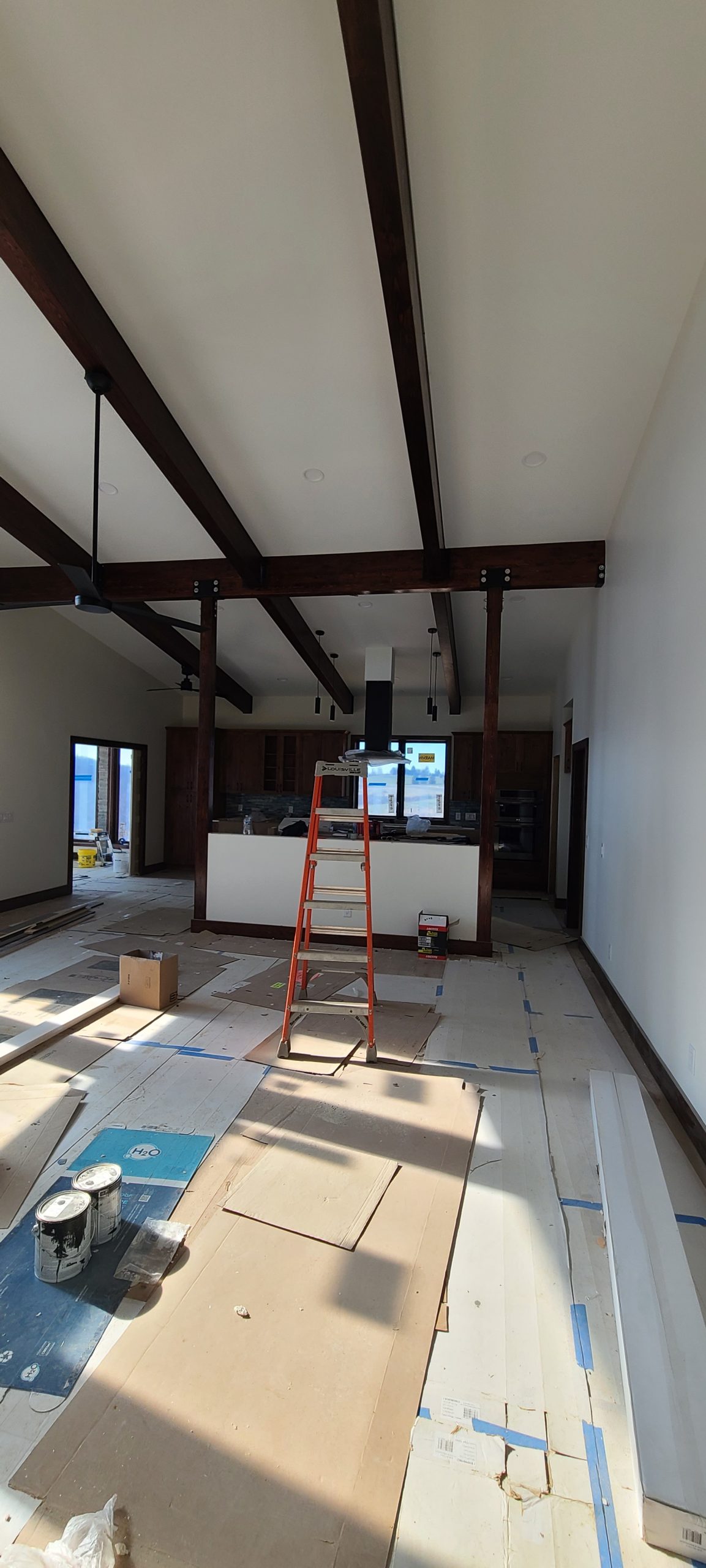 The Gaines Group Architects Modern Mountain Home finishing construction